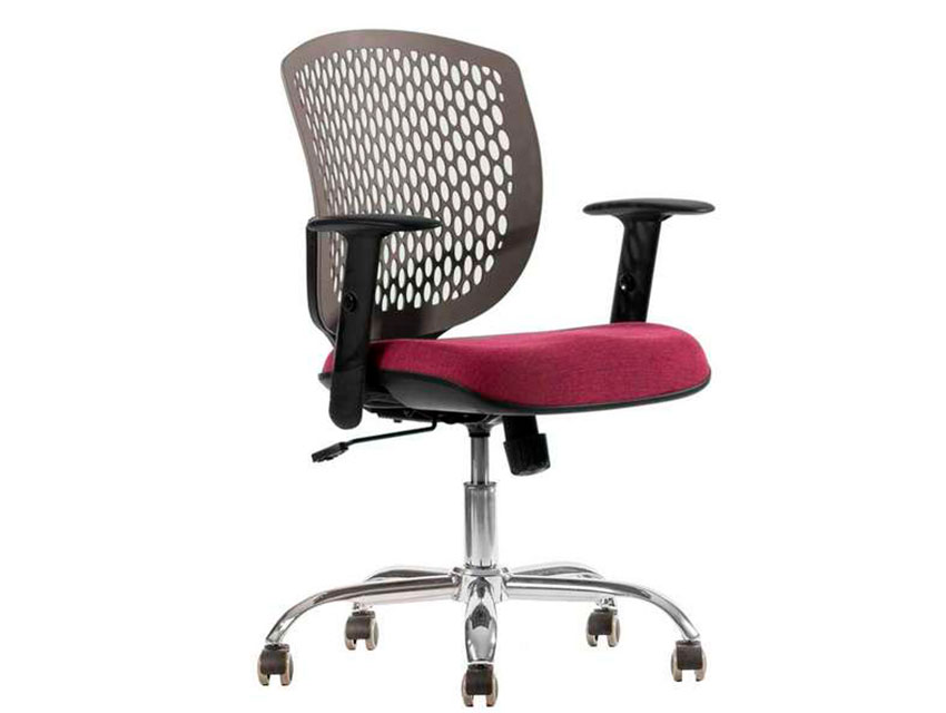 Silla Operativa Zoom Base Cromada - Ké Mueble: Escritorios, mesas y sillas.